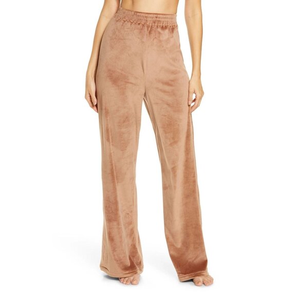 SKIMS | Pants & Jumpsuits | Skims Velour Wide Leg Pant Honey Large ...